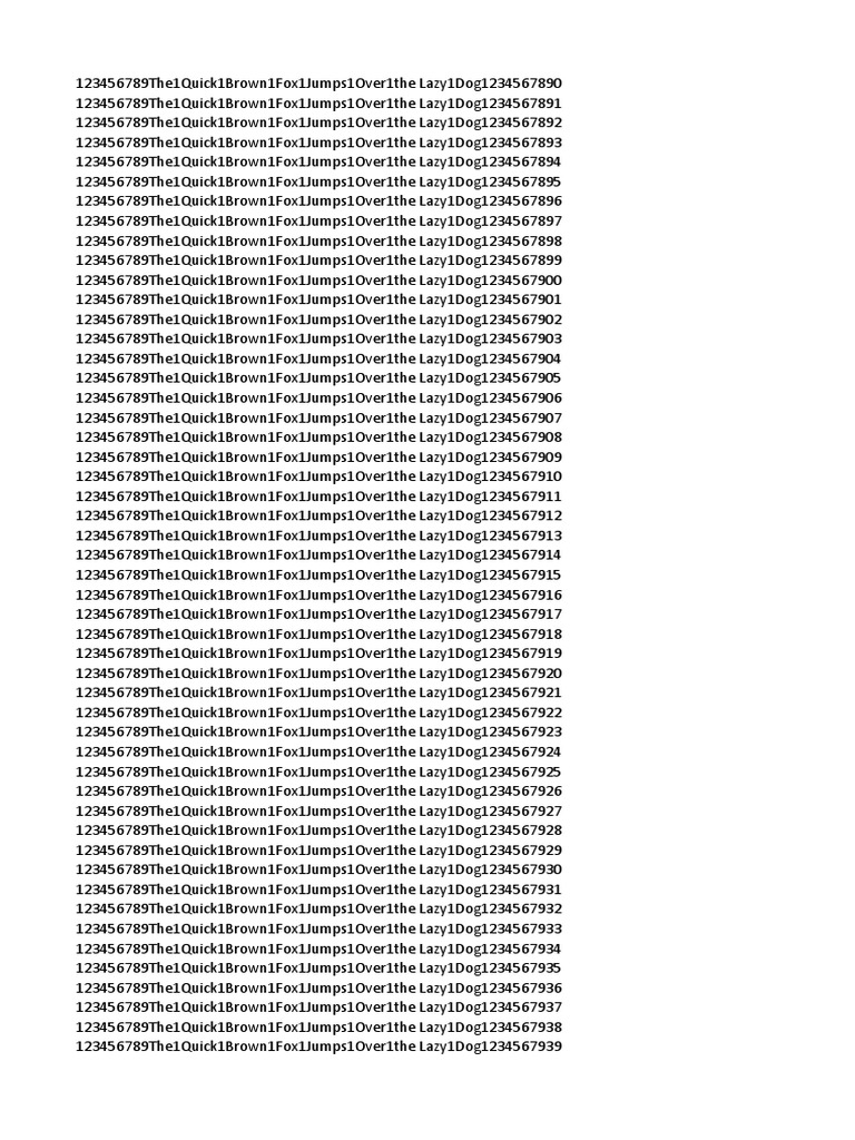 The 1 Quick 1 Brown 1 Fox 1 Jumps 1 Over 1 The 1 Lazy 1 Dog | PDF