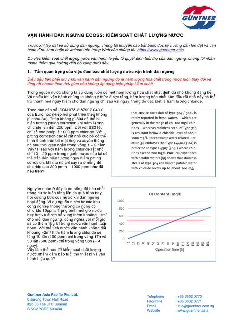 ECOSS Water Quality Control | PDF