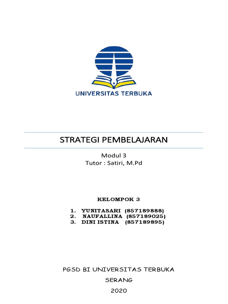 Strategi Pembelajaran Modul 3 (Kel 3) PDF | PDF