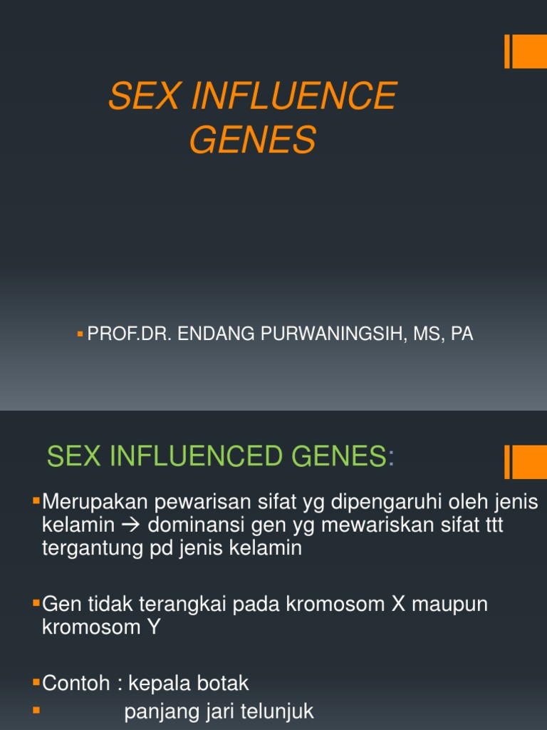117 Sex Influence Genes Pdf Pdf 