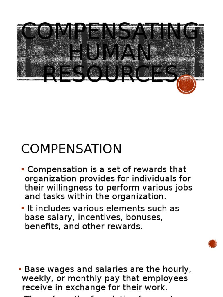 Compensating Human Resources | PDF | Employment | Salary