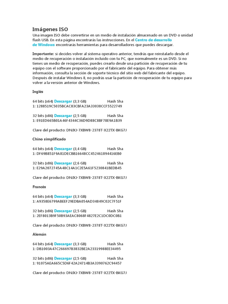 Requisitos Windows 8 | PDF | Windows 8 | Microsoft Windows