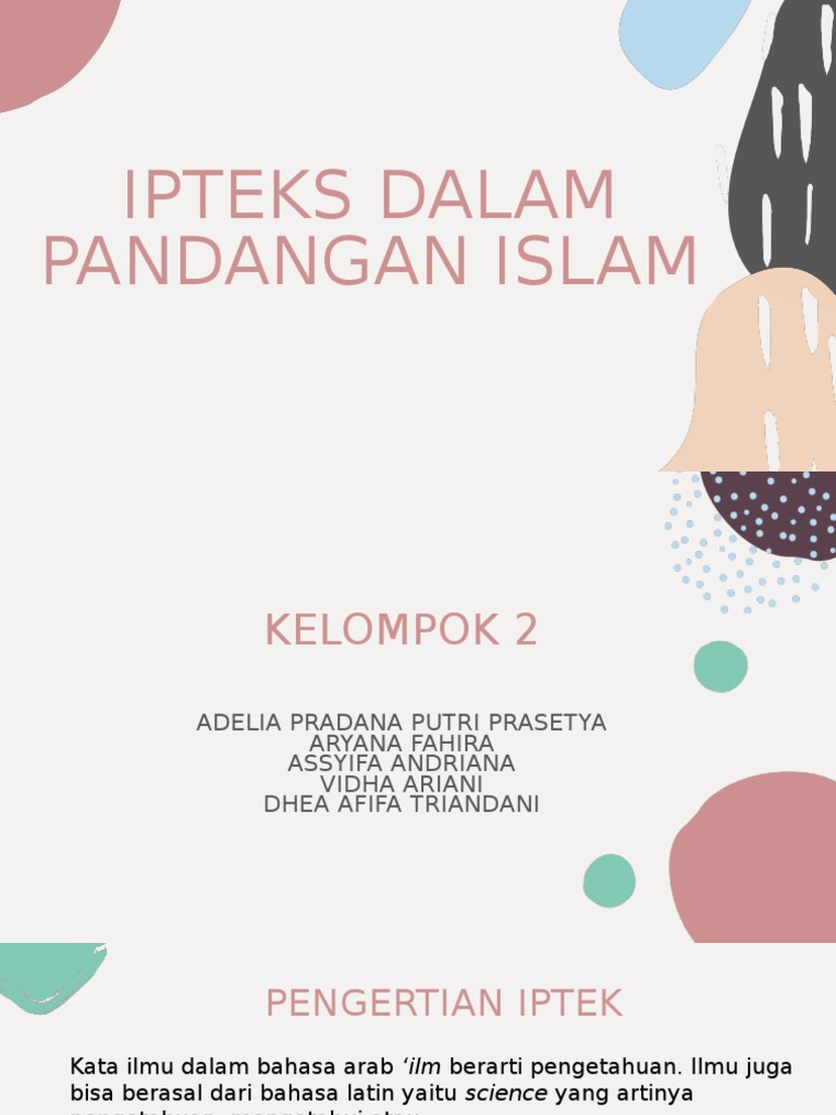 Ipteks Dalam Pandangan Islam | PDF