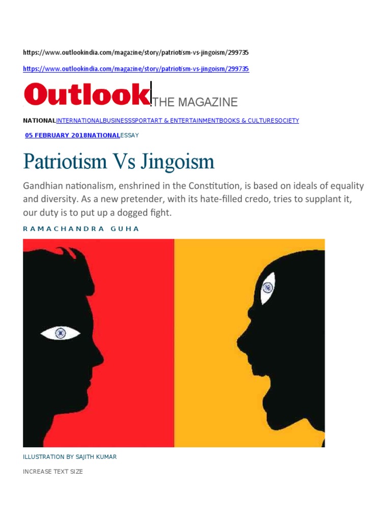 Patriotism Vs Jingoism | PDF | Mahatma Gandhi | Nationalism