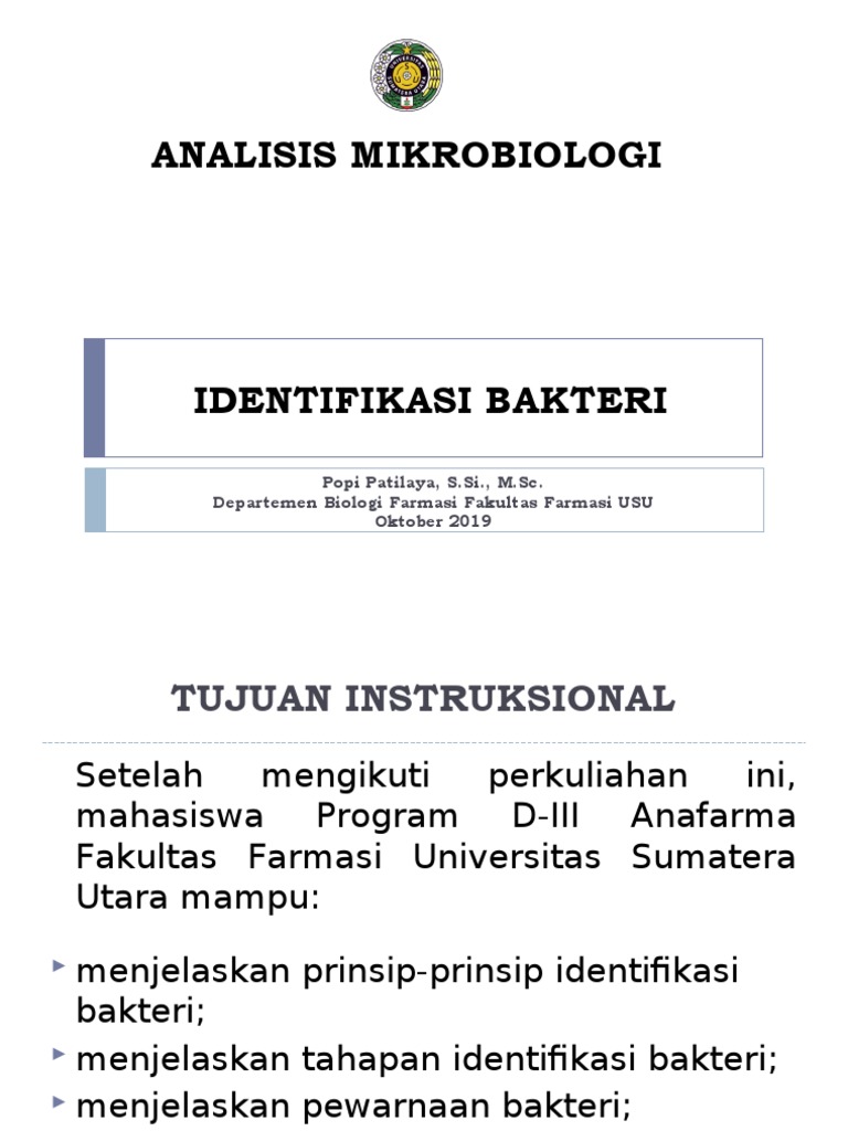 3f. Identifikasi Bakteri | PDF