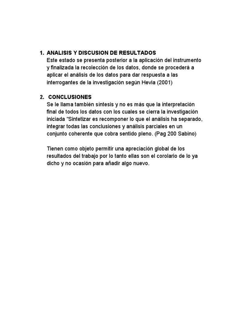 Analisis y Discusion de Resultados | PDF