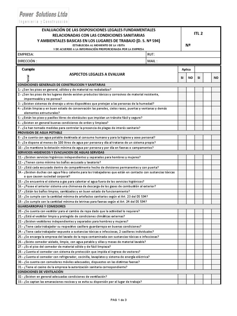 Evaluación ITL 2: Condiciones Laborales | PDF | Agua | Naturaleza
