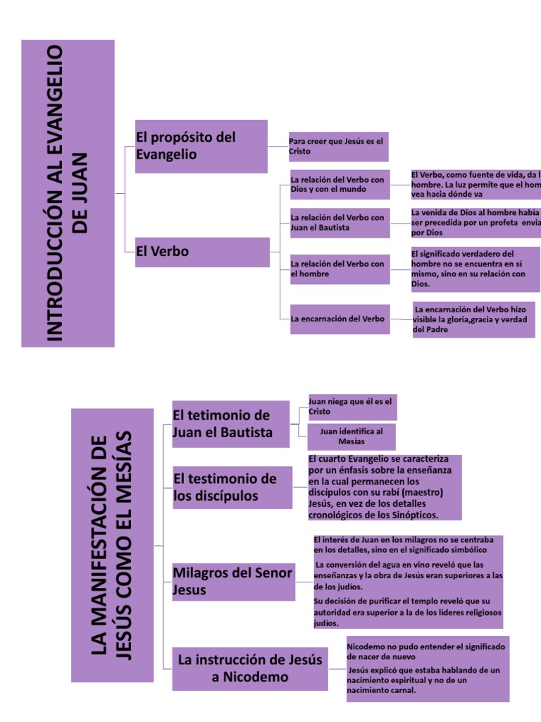 Mapa Conceptual - Juaninas | PDF | Evangelio de juan | Jesús