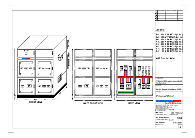GA Drawing of LT Panel | PDF | Unrest