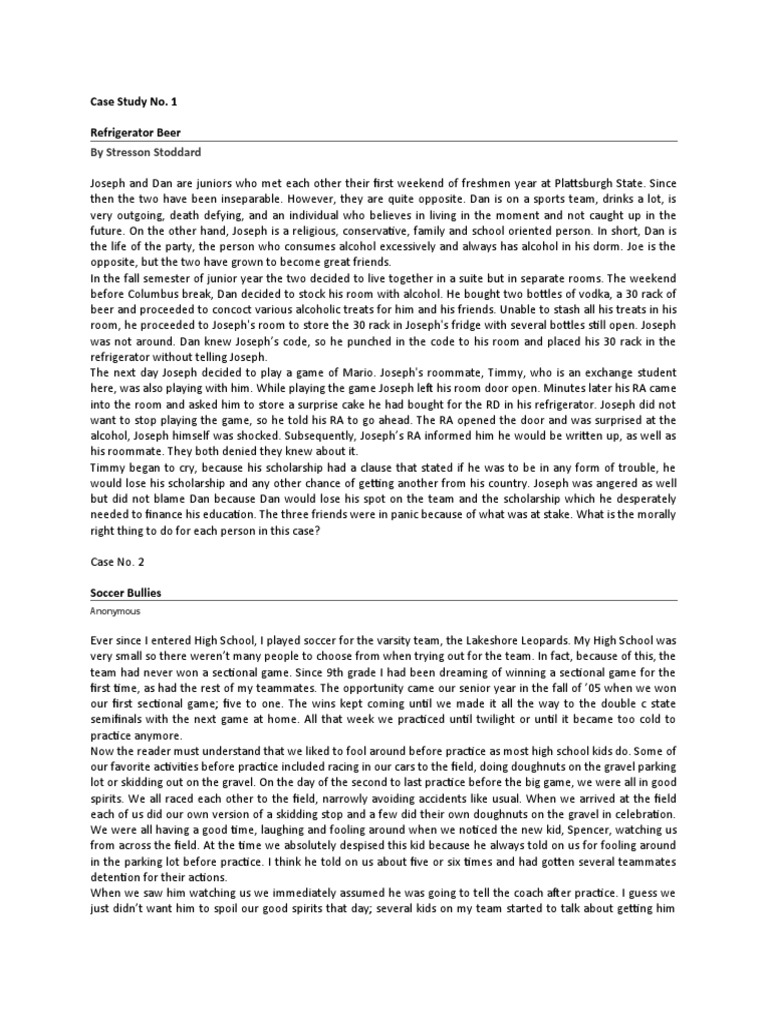 Case Studies in FC 503b | PDF