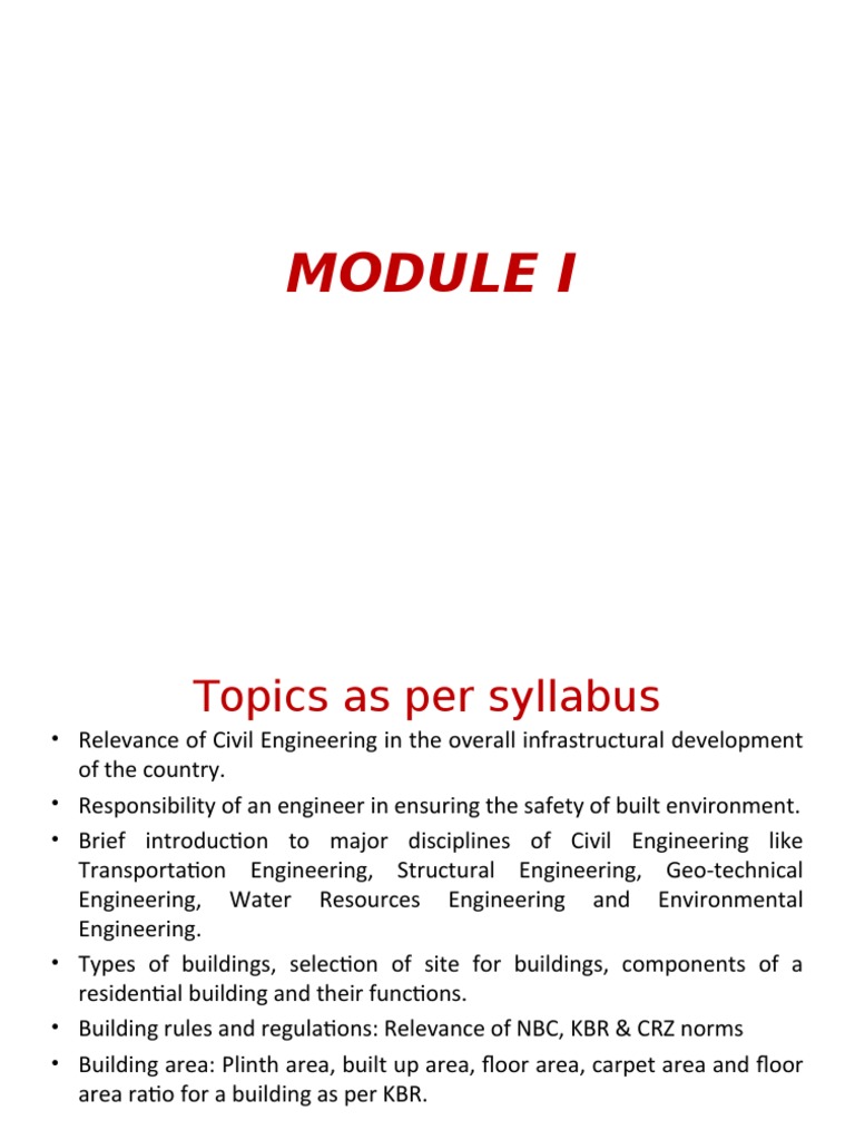 Module 1 2020 | PDF | Civil Engineering | Foundation (Engineering)