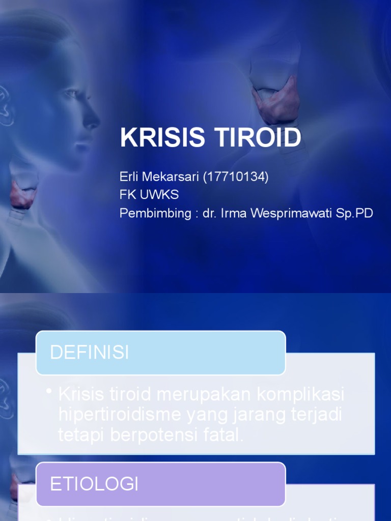 Tatalaksana Krisis Tiroid dan Etiologi | PDF