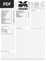 Palladium Fantasy Character Sheet | PDF | Leisure Activities | Role ...