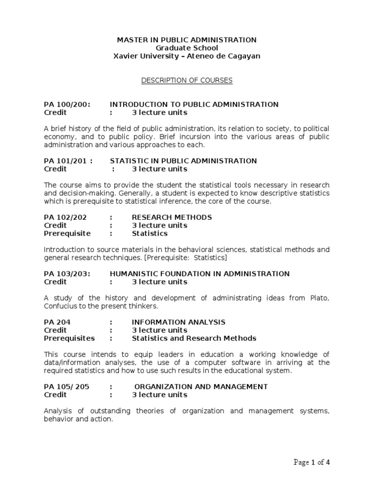 MPA | PDF | Public Administration | Thesis