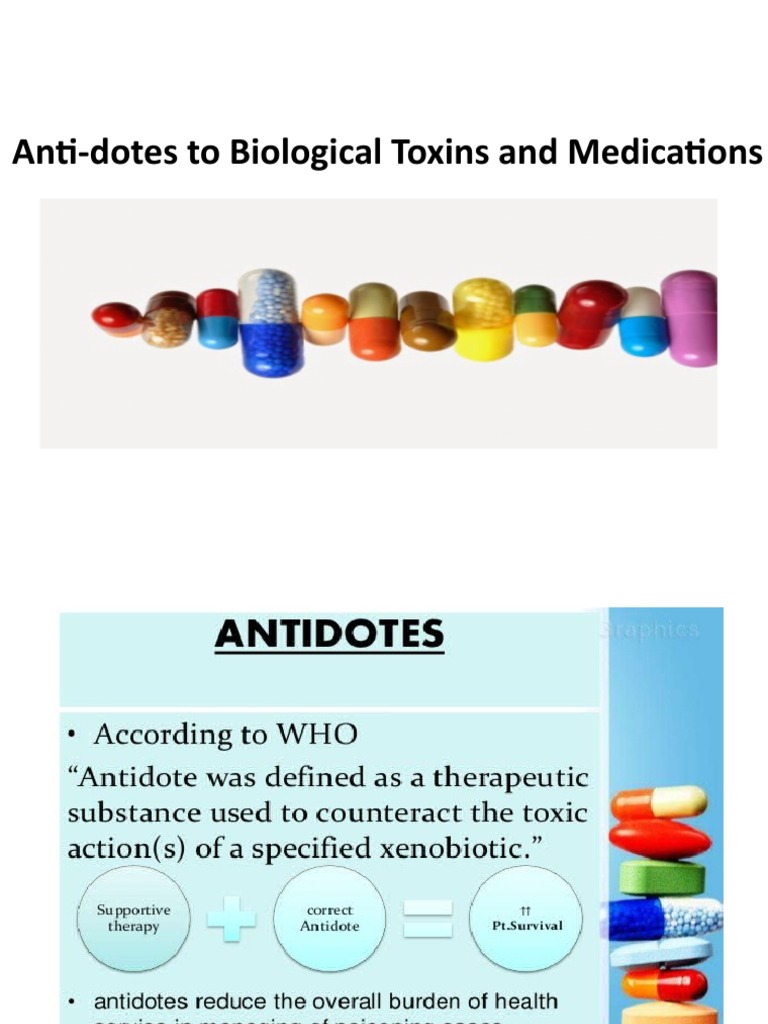 Antidote Lecture | PDF | Cyanide | Chemical Substances