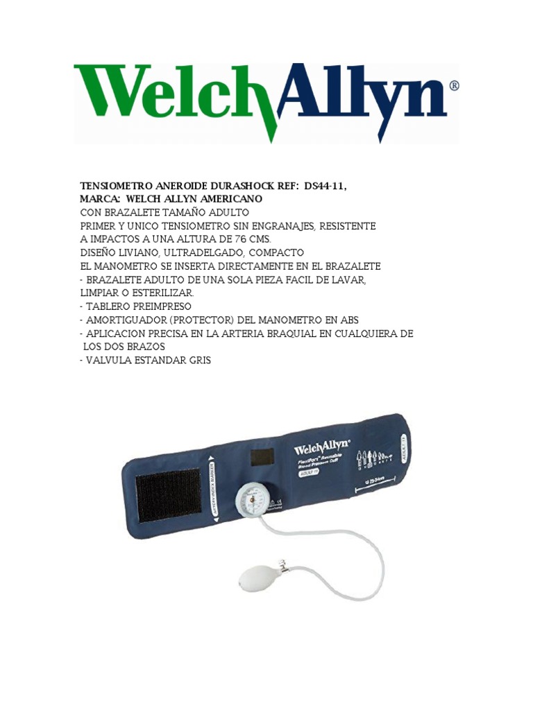 Ficha Tecnica TENSIOMETRO DS44-11 | PDF