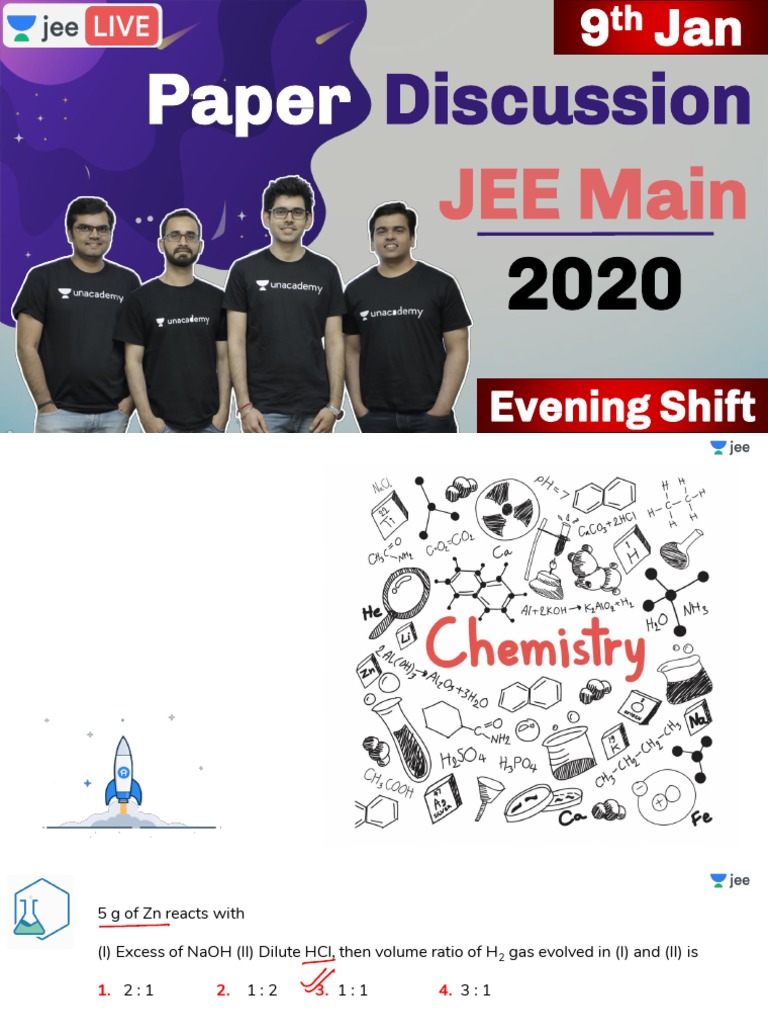 (TRENDING) - JEE Main 2020 Paper Solution - Jan 9 - 2020 Shift 2 Final ... (TRENDING) - JEE Main 2020 Paper Solution - Jan 9 - 2020 Shift 2 Final ...