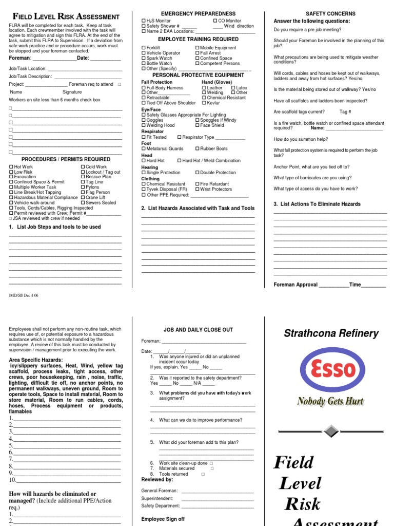 IOL FLRA Form | PDF | Personal Protective Equipment | Emergency Management