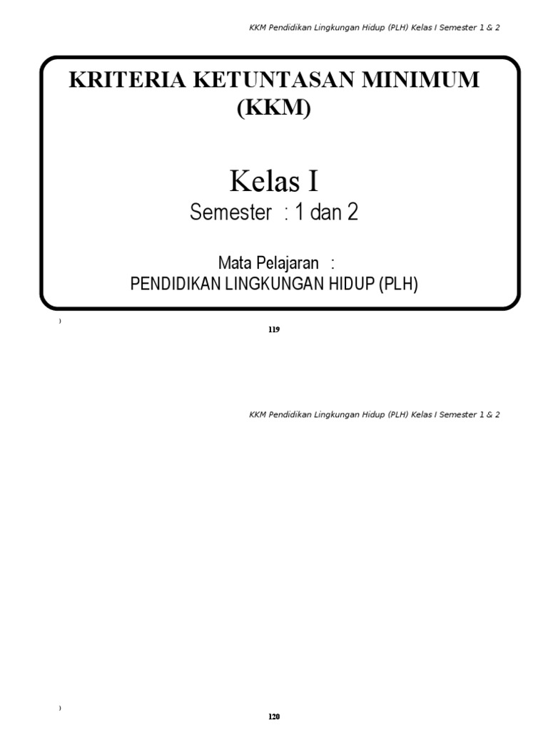 KKM PLH | PDF