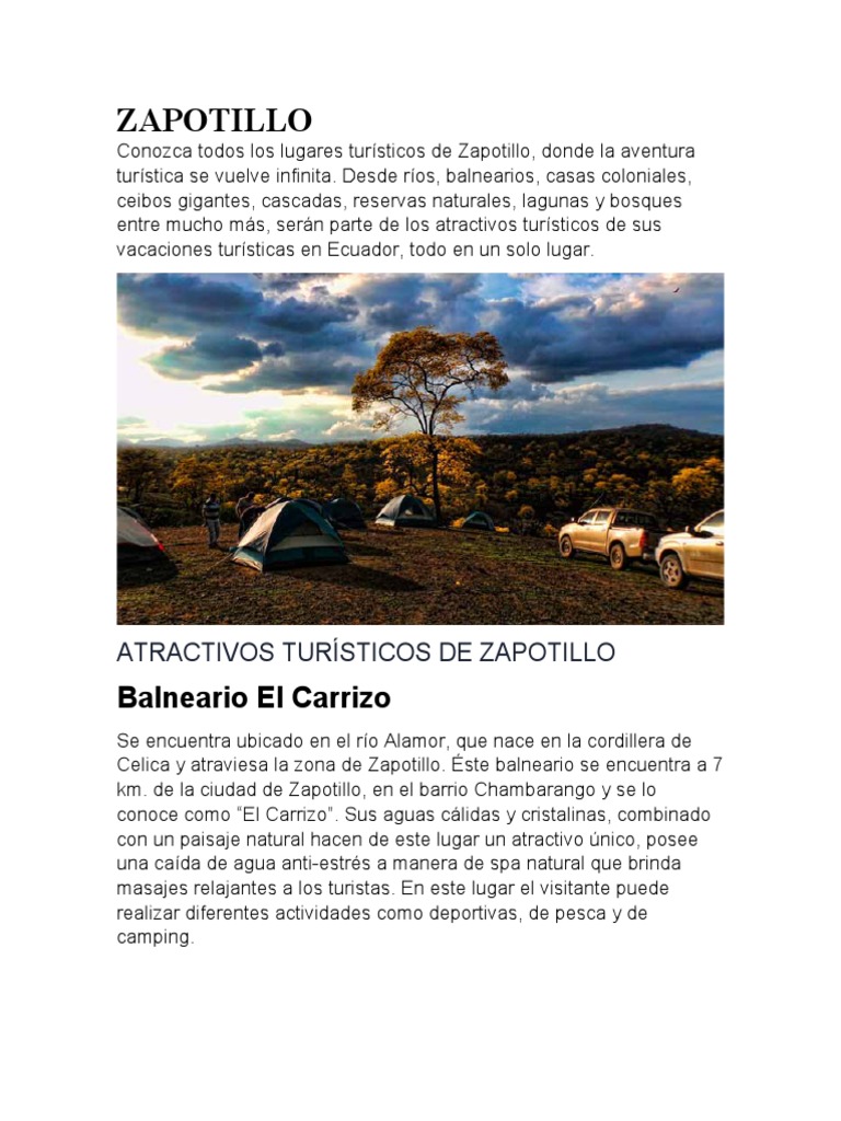 ZAPOTILLO | PDF | Naturaleza
