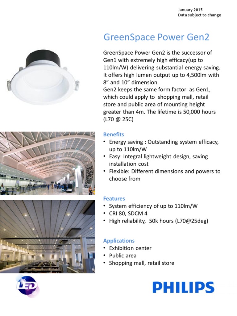 08 Product Datasheet - GreenSpace Power Gen2 | PDF | Power Supply | Mirror