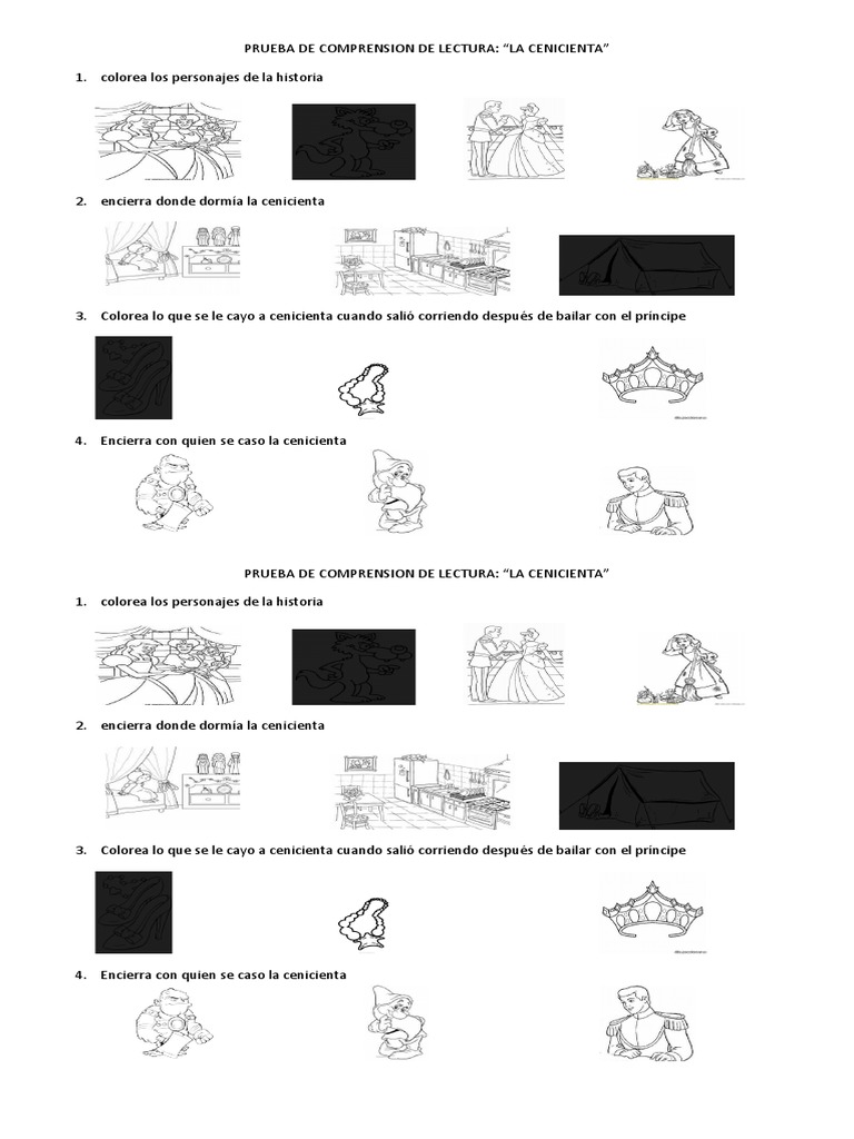Prueba de Comprension de Lectura | PDF