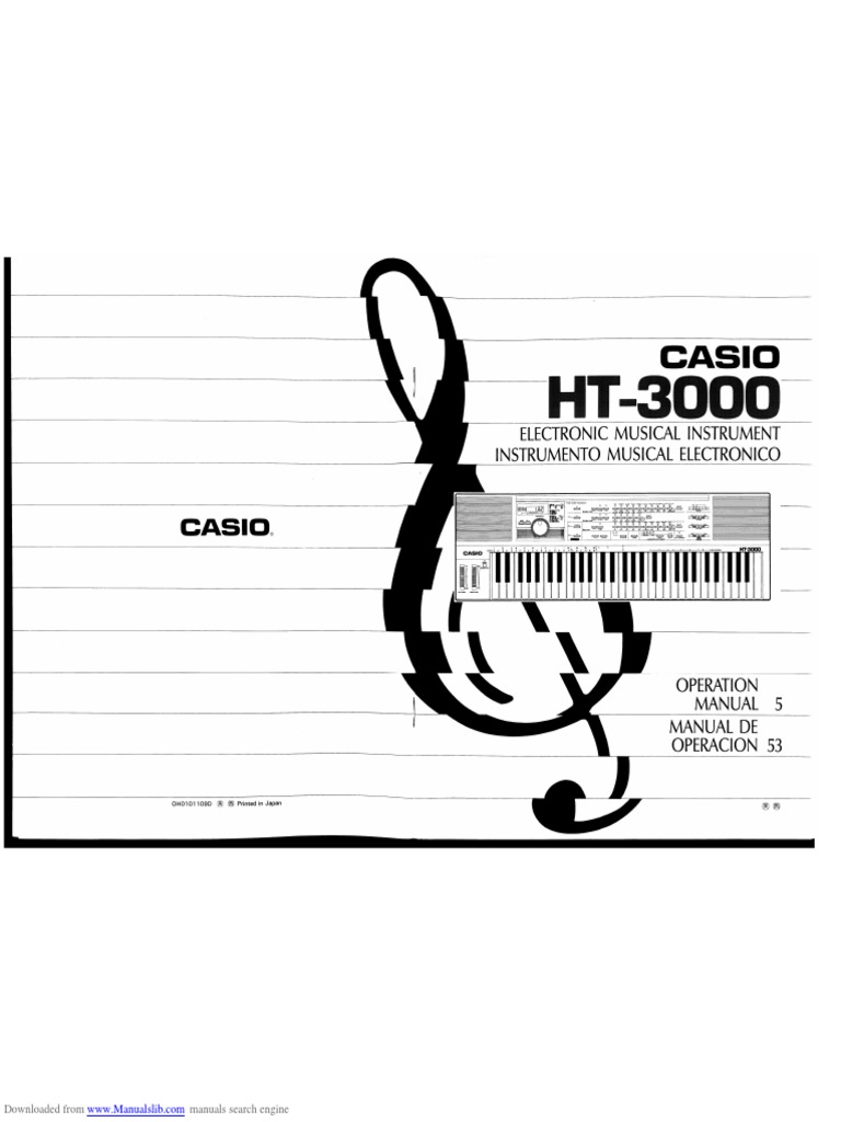 Casio HT 3000 PDF | PDF