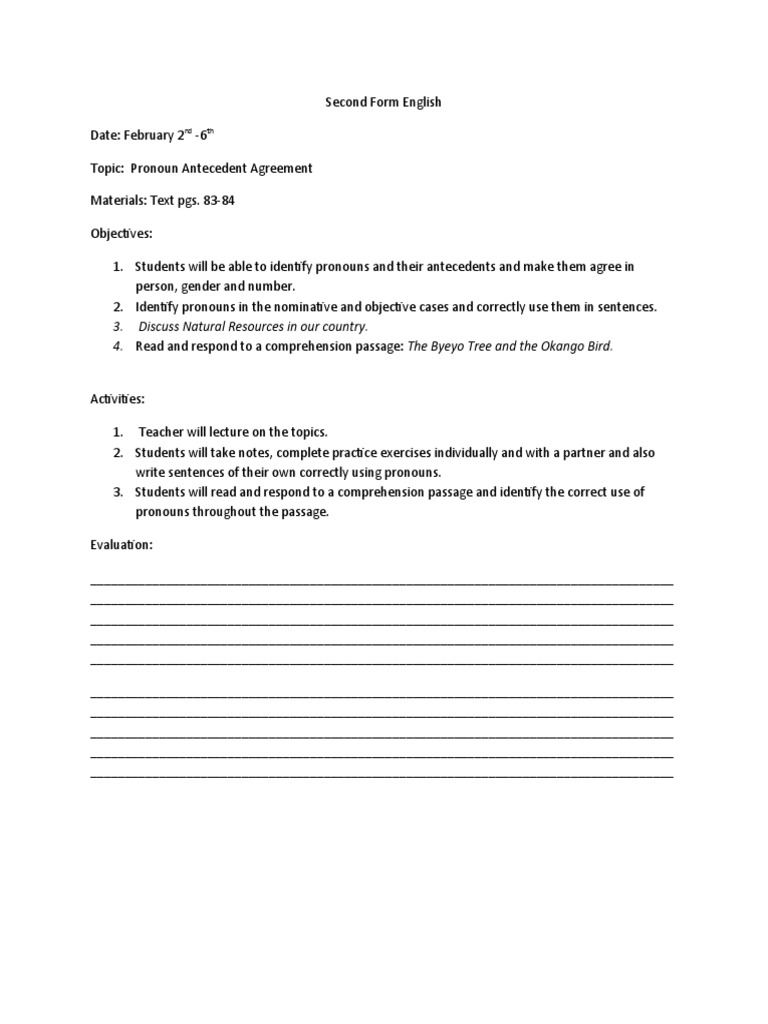 Pronouns | PDF