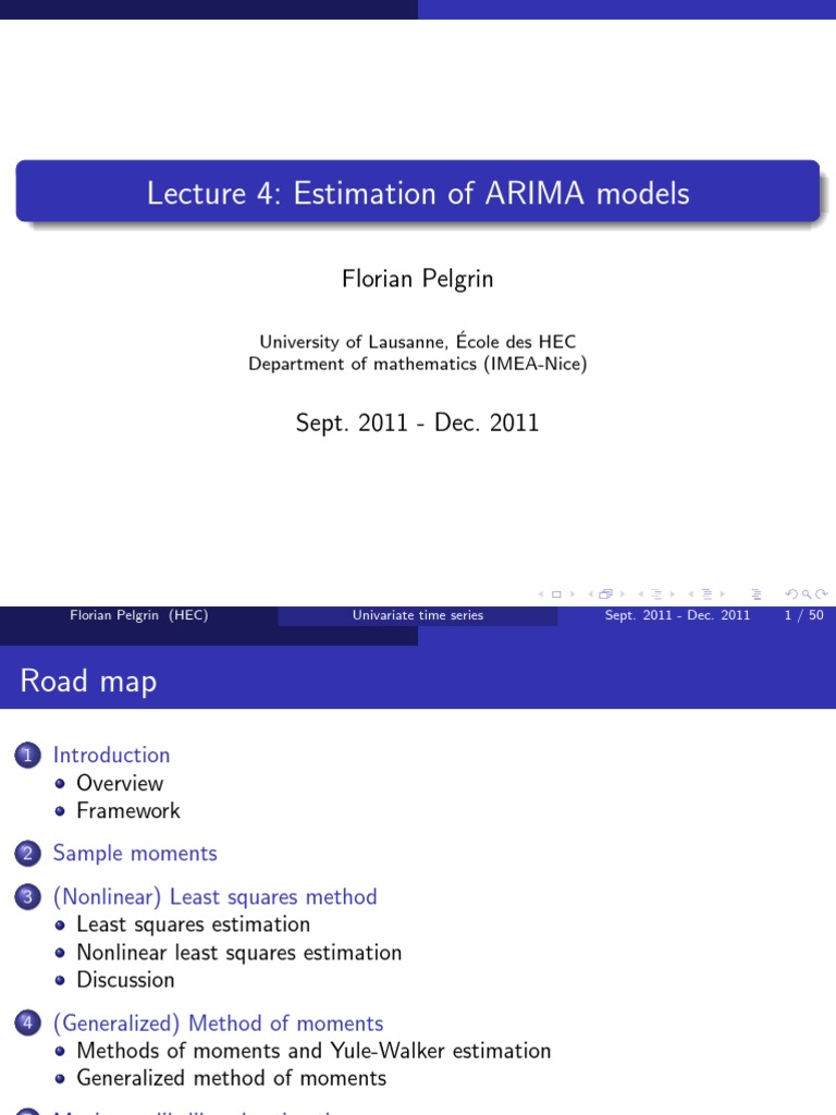 Chapitre 4 IMEA 1 PDF | PDF | Estimation Theory | Ordinary Least Squares