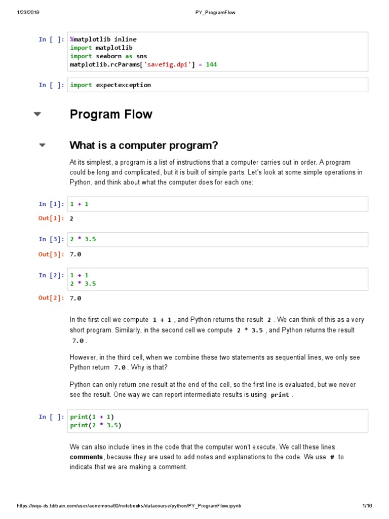 Py Programflow Pdf Parameter Computer Programming Control Flow