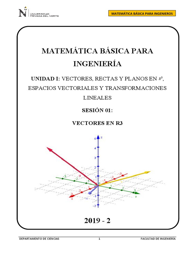 Vectores y Espacios en R3 para Ingenieros | PDF | Espacio vectorial ...