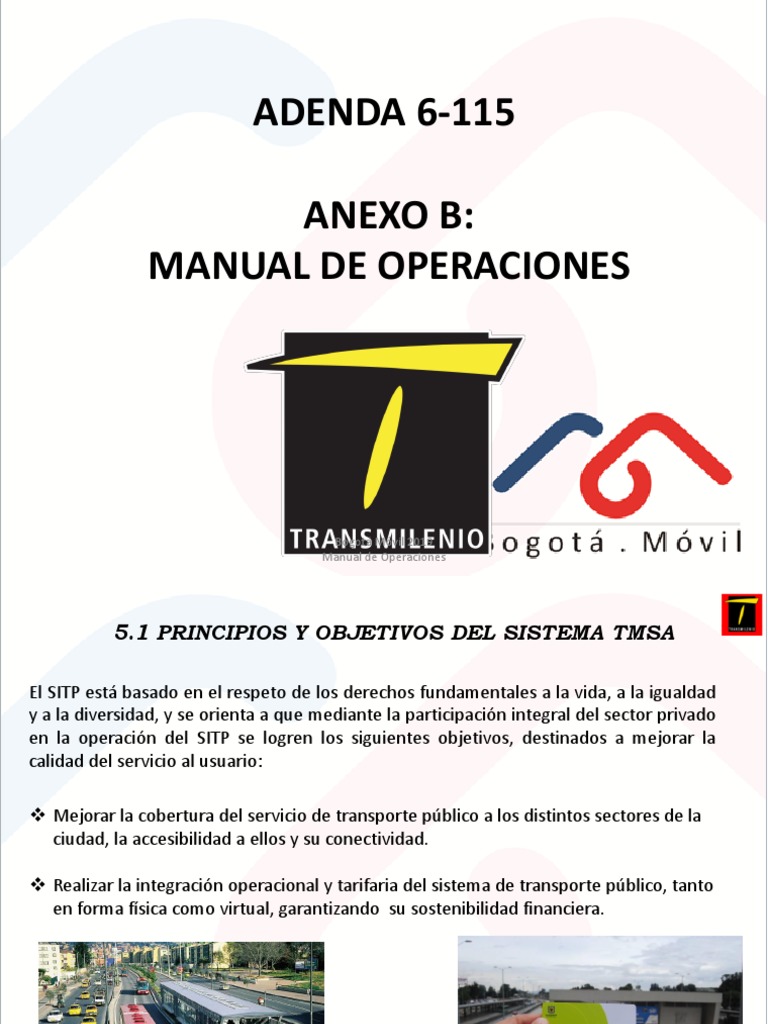 Manual de Operaciones TMSA 2019 PDF | PDF | Bogotá | Teléfonos móviles
