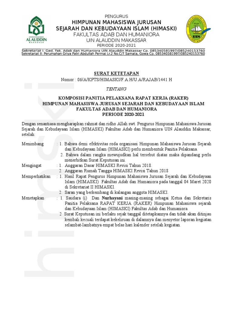 SK Panitia Raker | PDF