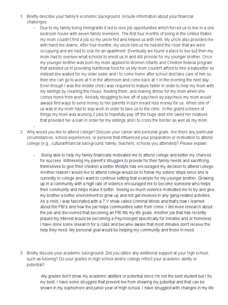 Eop Questions | PDF | Anxiety | Family