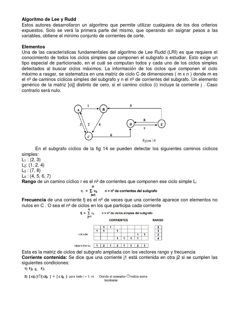 Algoritmo de Lee y Rudd | PDF
