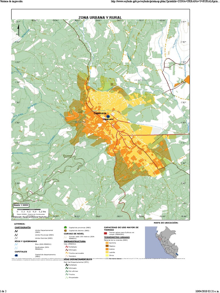 Mapa de Zona Rural Urbana Con Lotes | PDF | Infografia | Geografía Física