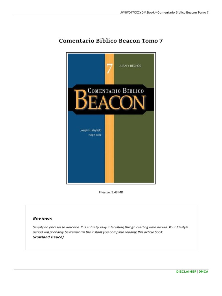 Comentario Biblico Beacon Tomo 7 PDF | PDF | Literatura antigua | Literatura religiosa