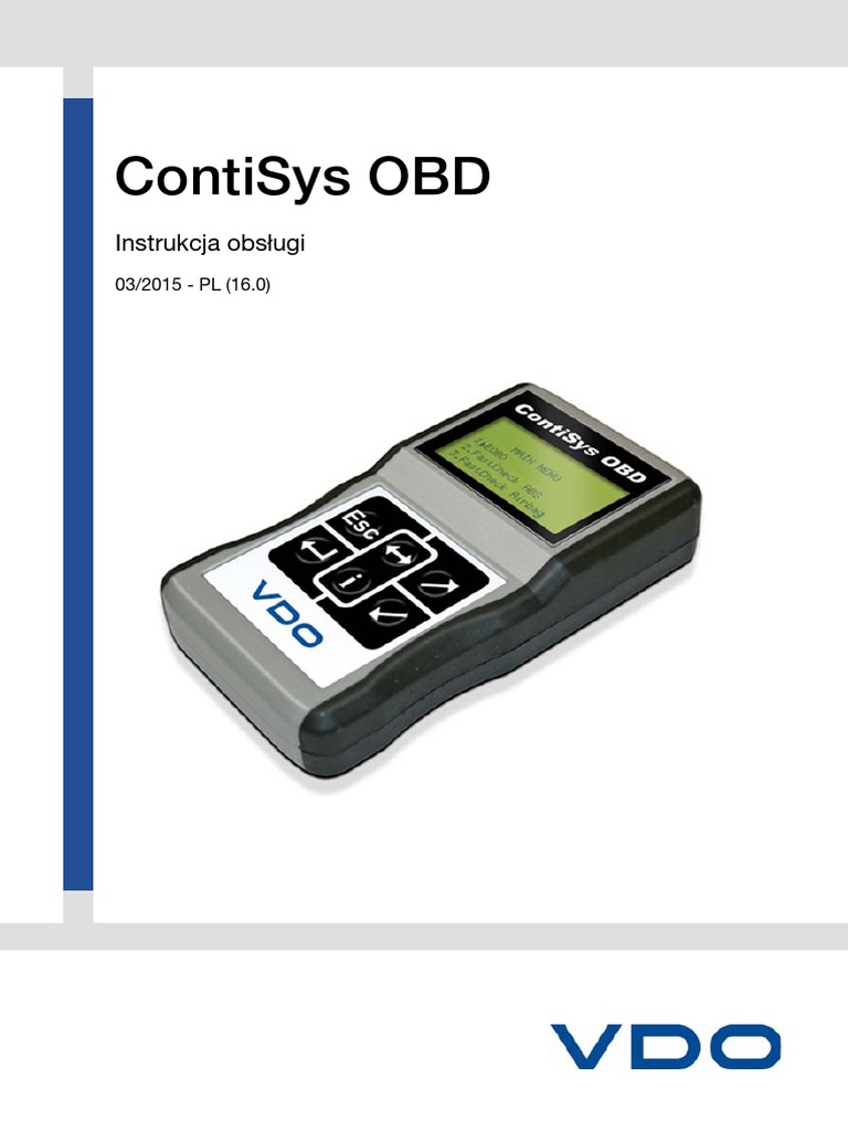 Obsluga Vdo Tester PDF | PDF