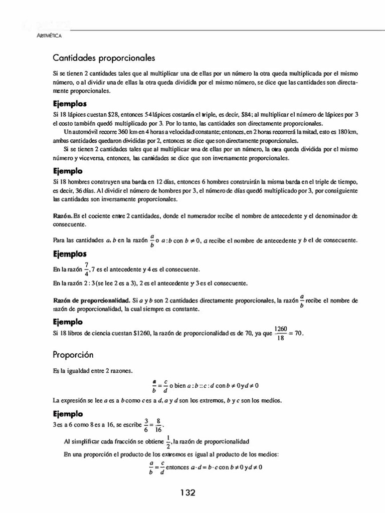Razones y Proporciones: Ejercicios y Teoría | PDF | Matemática ...