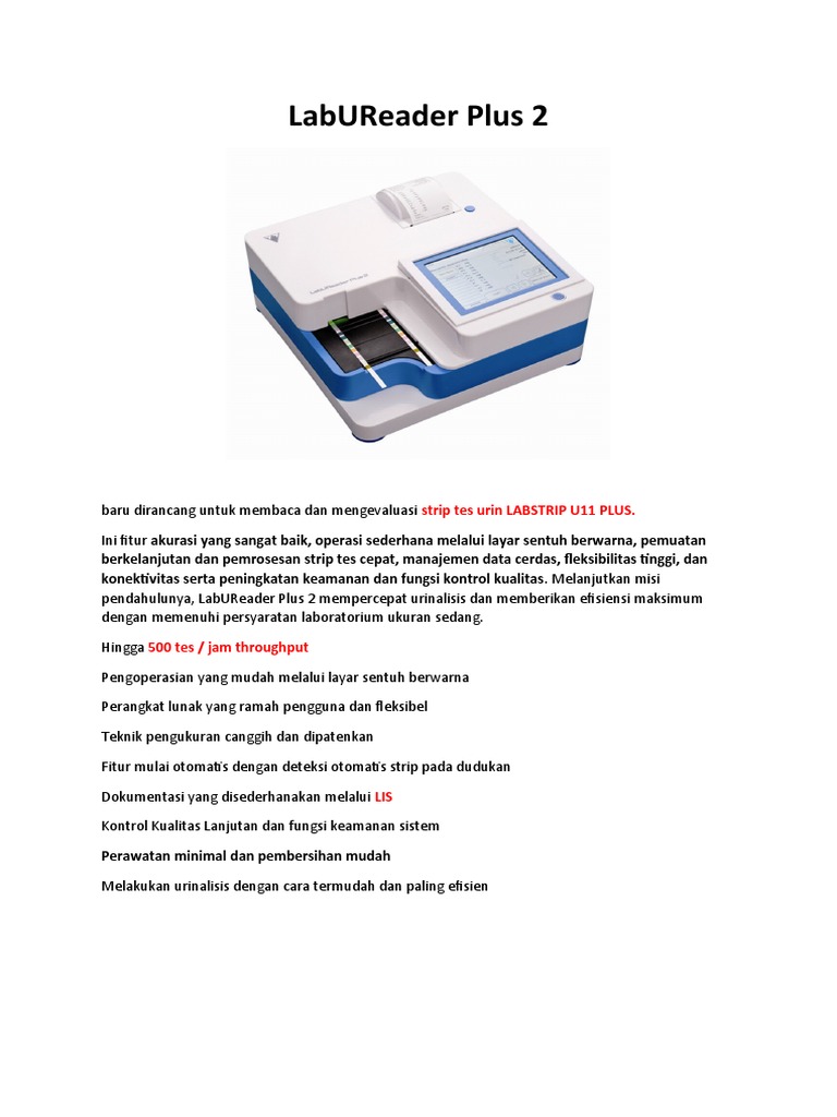 LabUReader Plus 2 | PDF