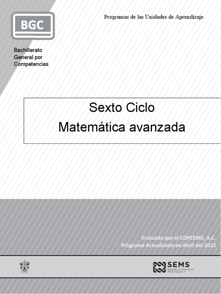 Matematica Avanzada PDF | PDF | Derivado | Maestros
