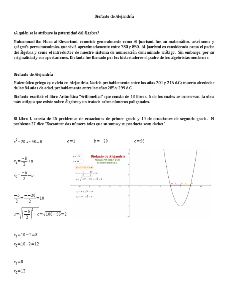 Diofanto de Alejandría | PDF