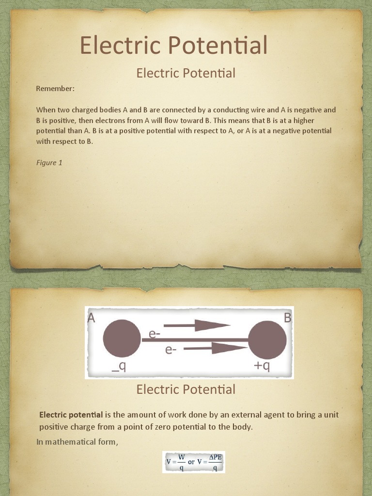 Electric Potential | PDF | Electricity | Electric Charge