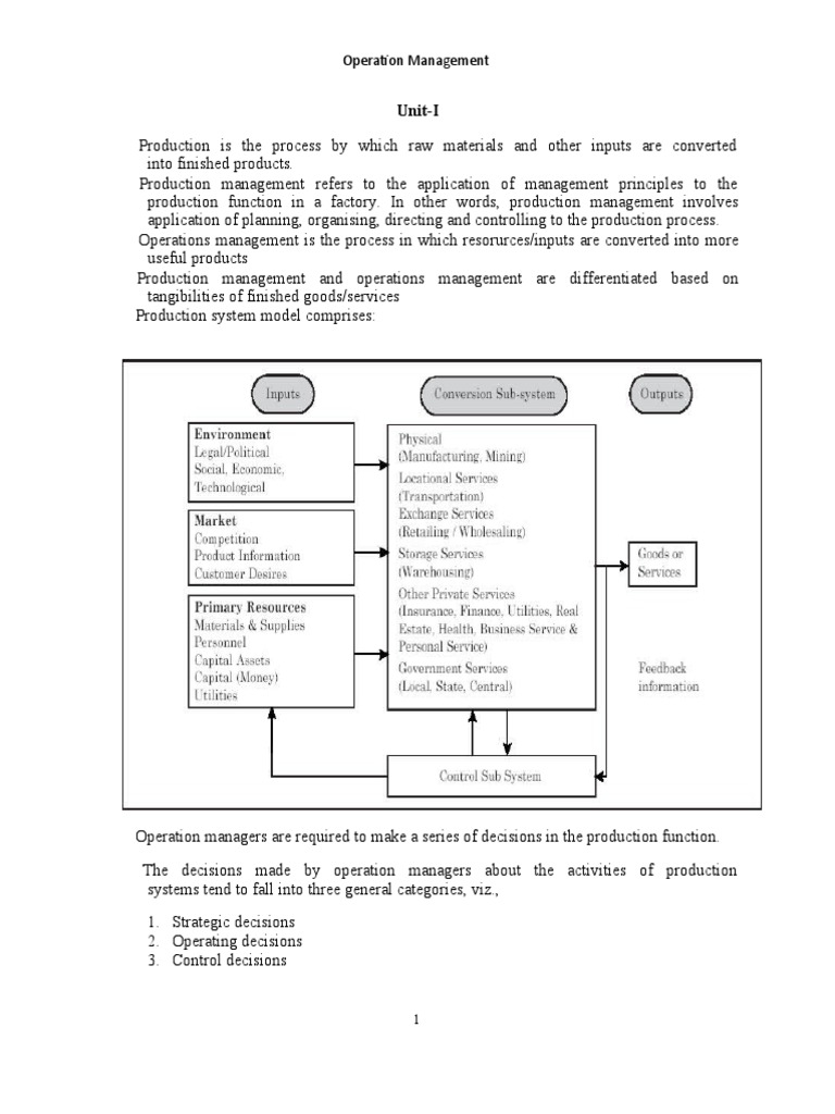 Course Pack - Operations Management | PDF | Forecasting | Enterprise ...