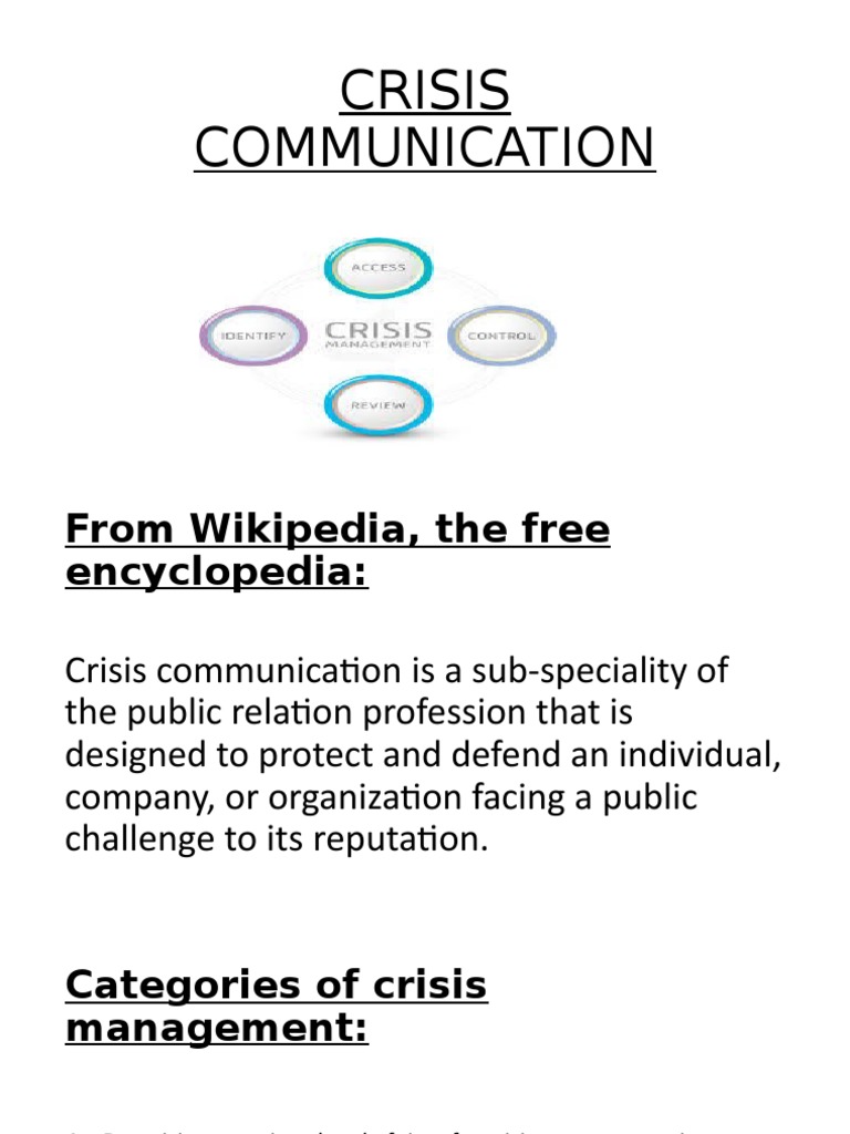 Effective Crisis Communication Strategies | PDF