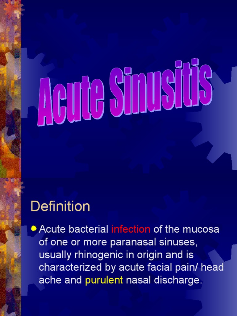11 Acute Sinusitis | PDF | Diseases And Disorders | Health Sciences
