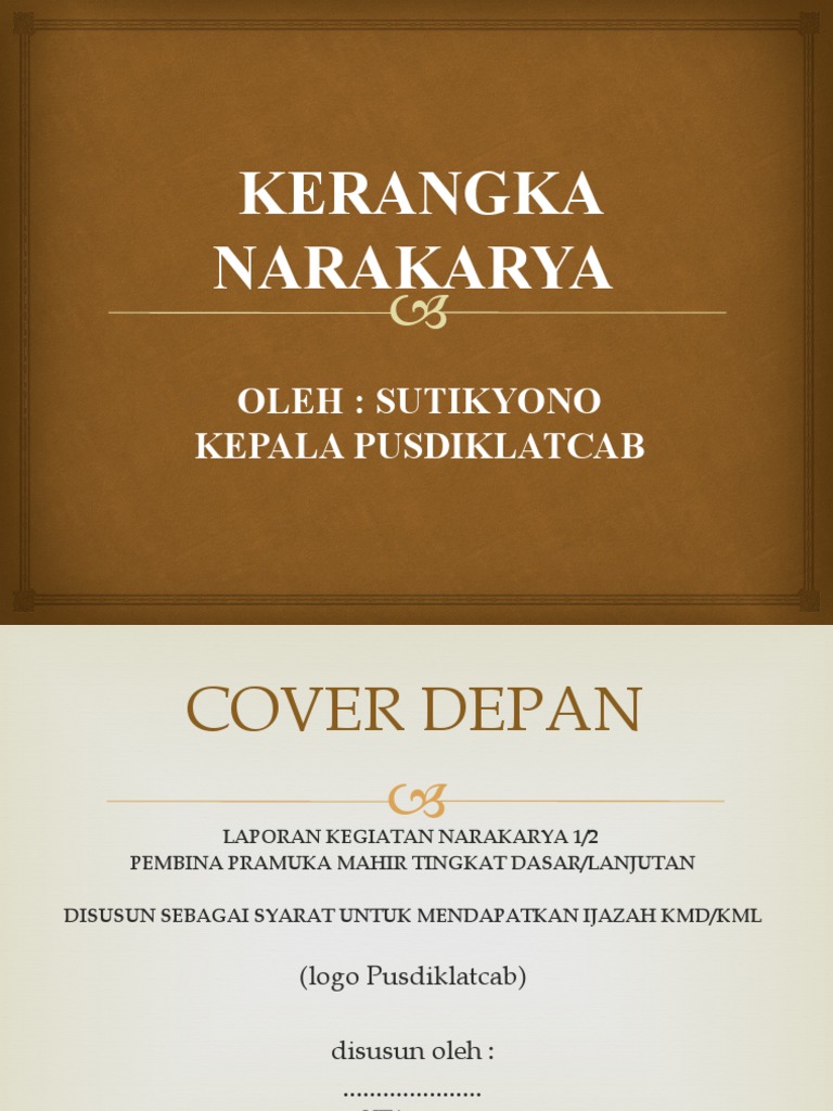 Kerangka Penyusunan Narakarya | PDF