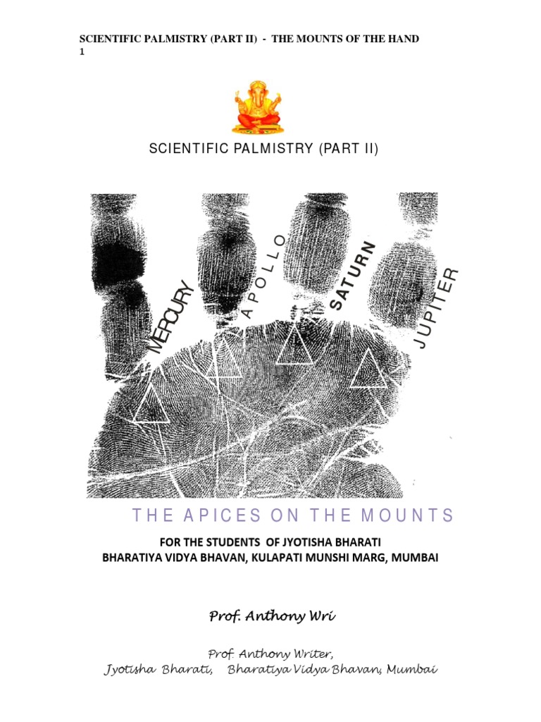 Scientific Palmistry Part Ii - The Mounts of The Palm PDF | PDF ...