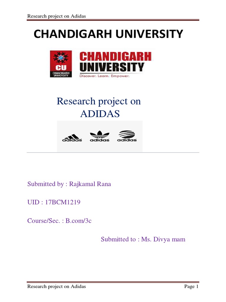 Research Project On Adidas Brand | PDF | Adidas | Nike