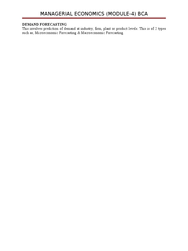 Managerial Economics (Module-4) Bca | PDF | Labour Economics | Economics